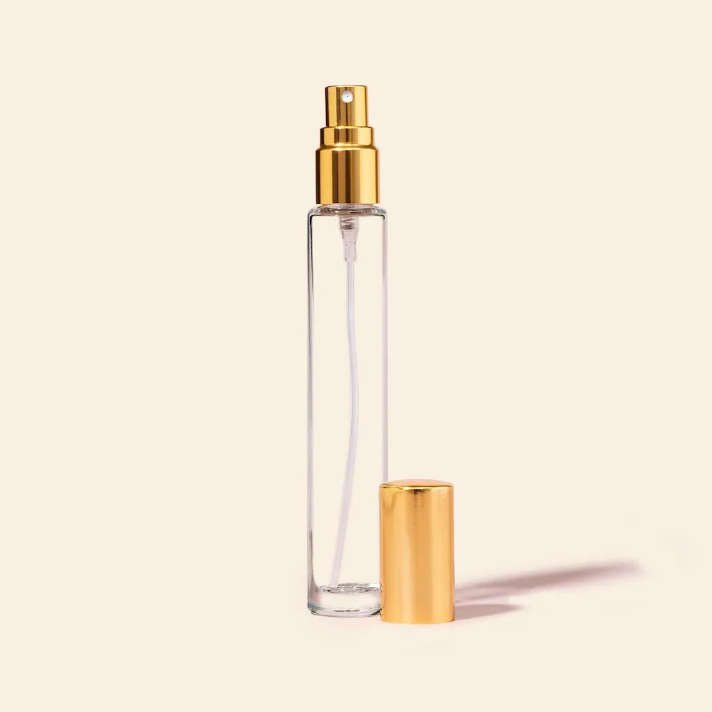 Perfume Bottles Wholesale - 10ml Round Tall + Gold Top – Packamor